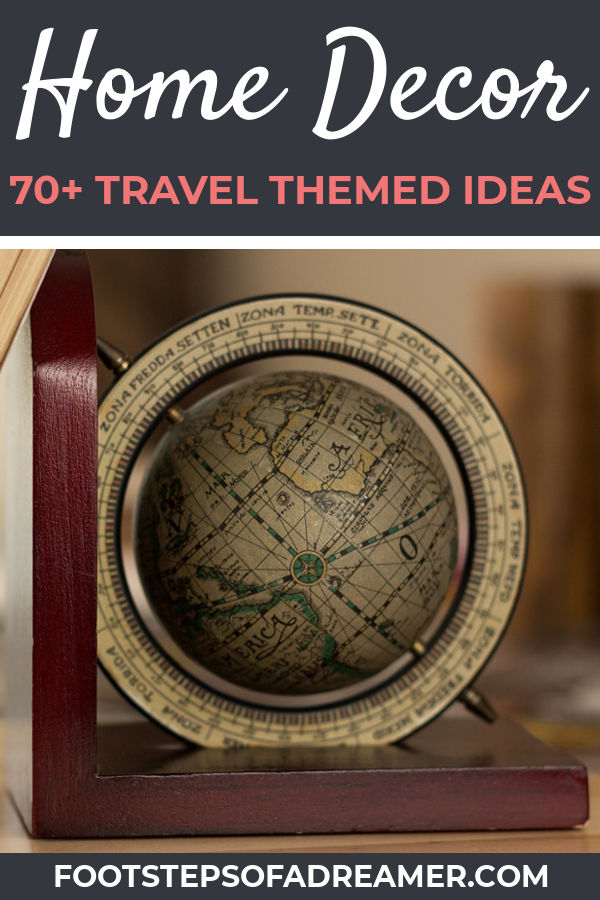 70+ World Travel Themed Home Decor Ideas | Footsteps of a Dreamer